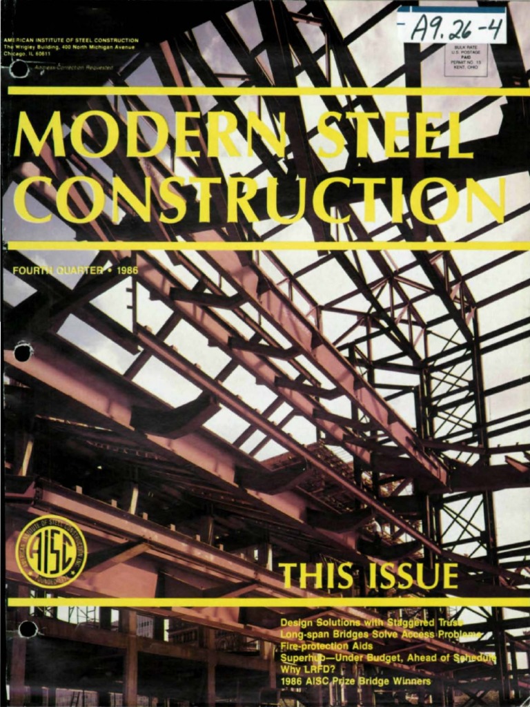 AISC 1986v04 | PDF | Truss | Framing (Construction)