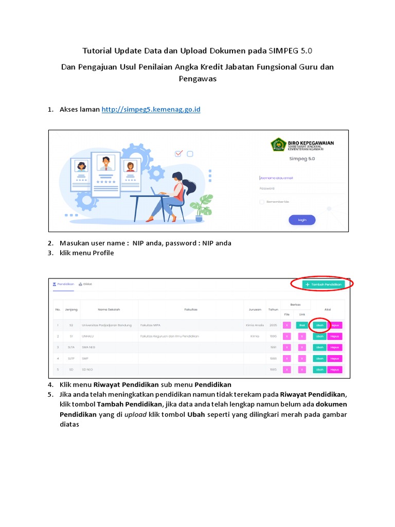 Tutorial Simpeg5 Revisi 3 | PDF