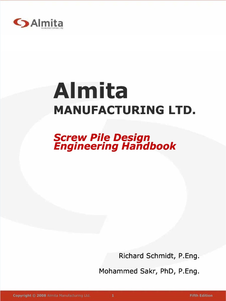 Almita Screw Pile Design Handbook 2008 | PDF | Deep Foundation ...