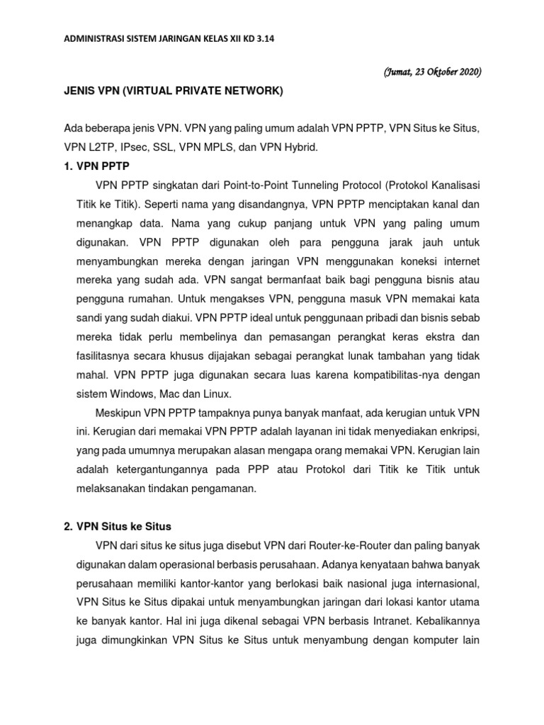 Jenis VPN | PDF