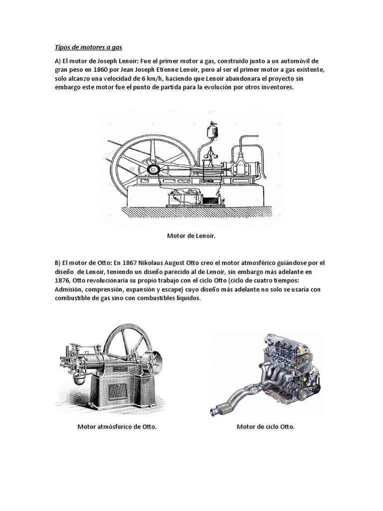 Evolución de los Motores a Gas | PDF | Tecnología