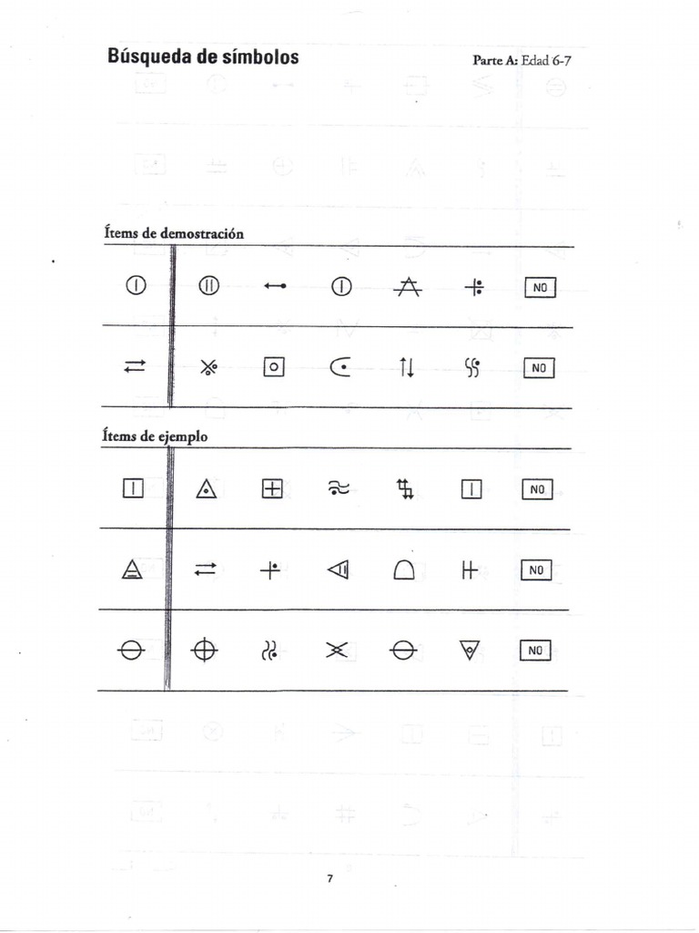WISC-V - Búsqueda de Símbolos | PDF