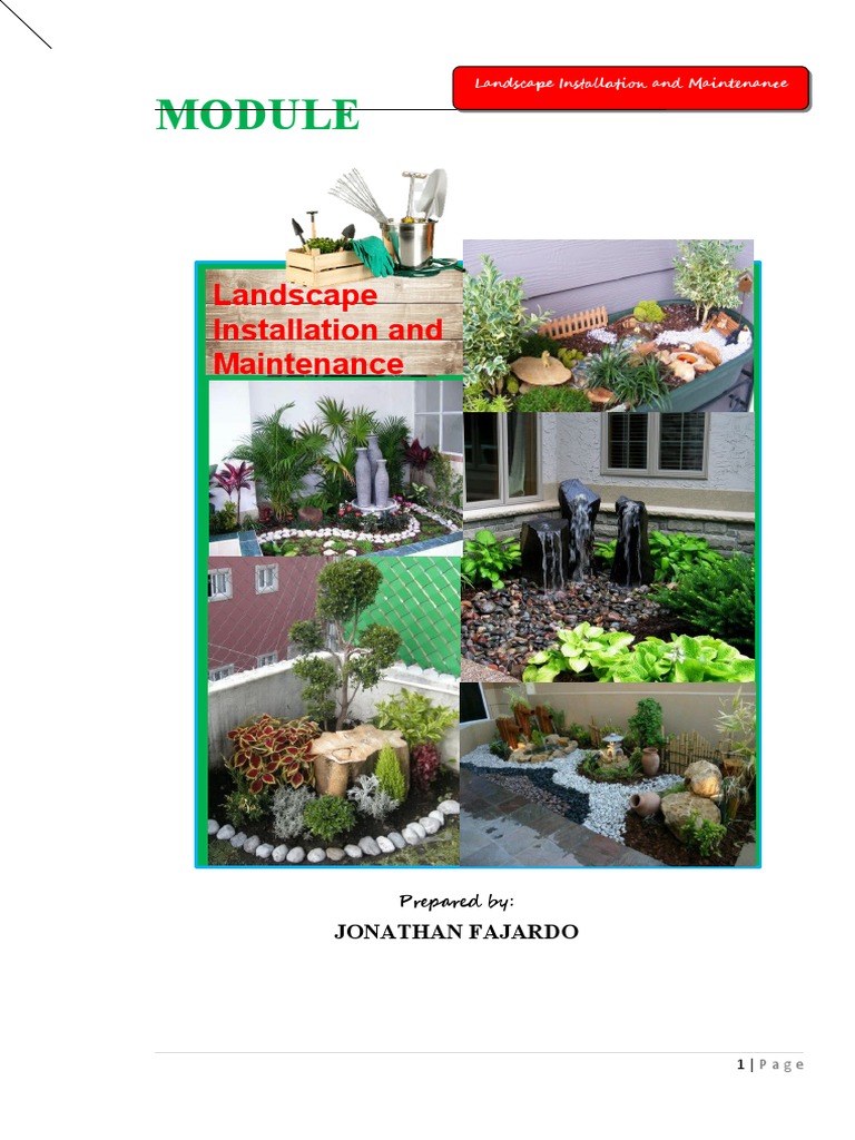MODULE IN LANDSCAPING Edited2 | PDF | Compost | Vocational Education
