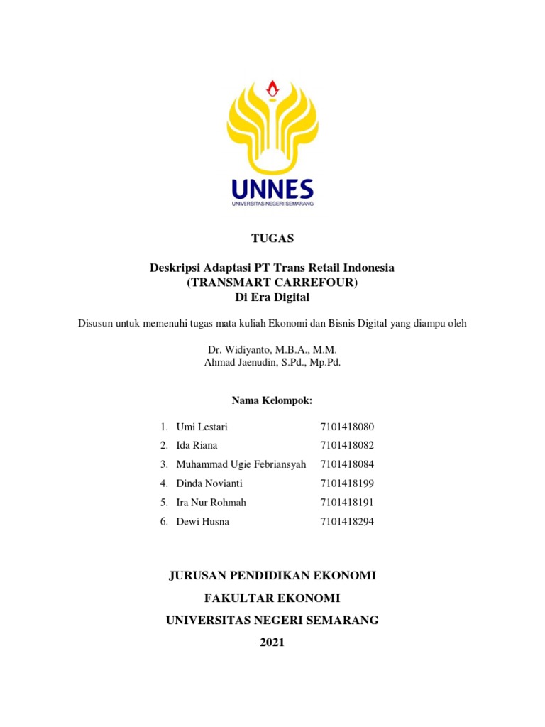 PT Trans Retail Indonesia (Transmart Carrefour) | PDF