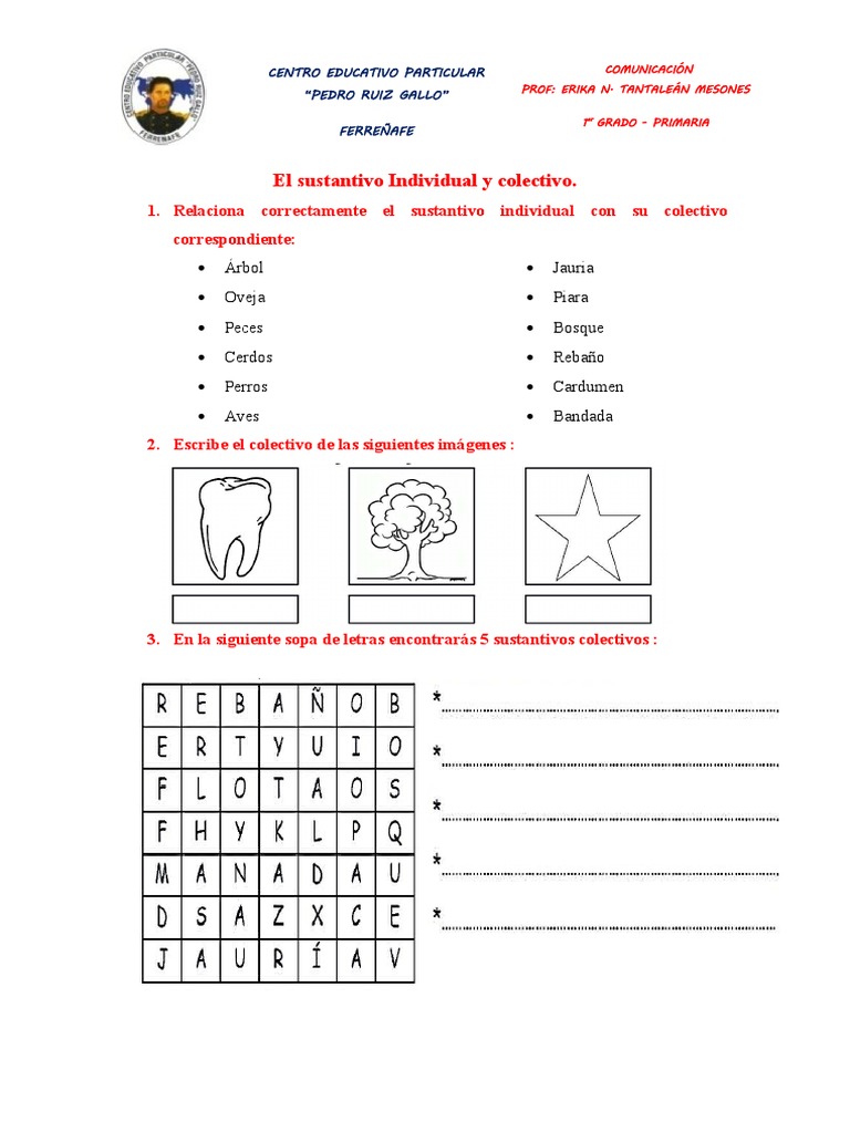 El Sustantivo Individual y Colectivo | PDF | Naturaleza
