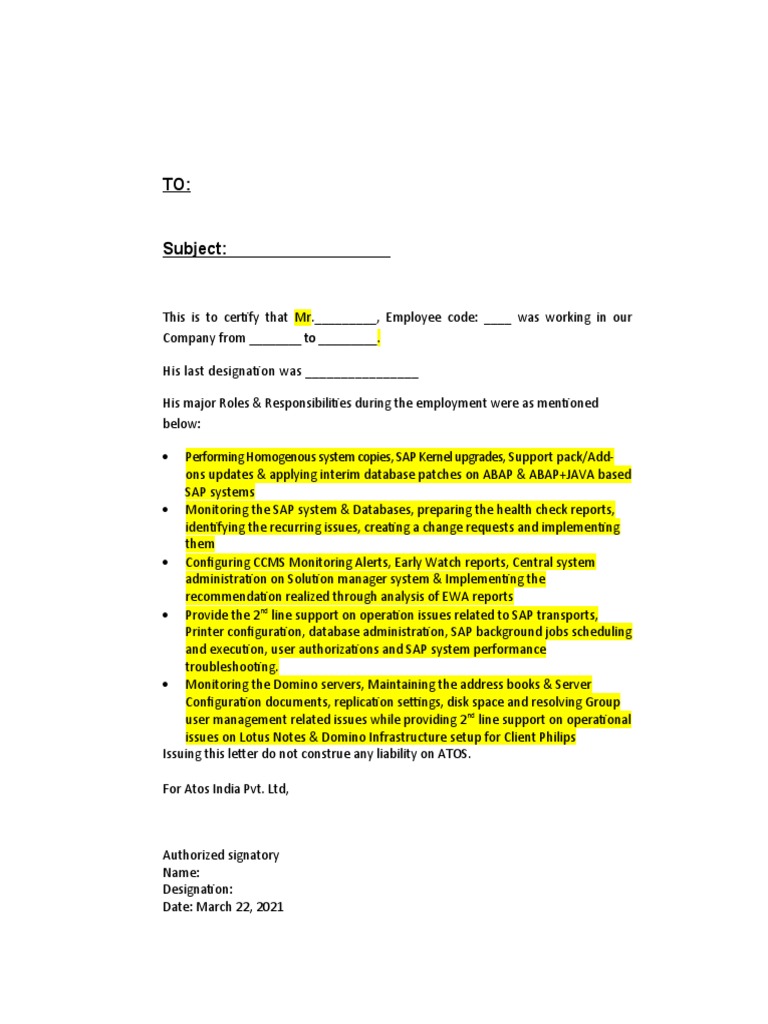 Skill Set Letter Format Updated | PDF