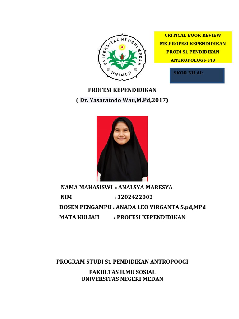 CBR - Profesi Kependidikan - Analsya Maresya - C | PDF