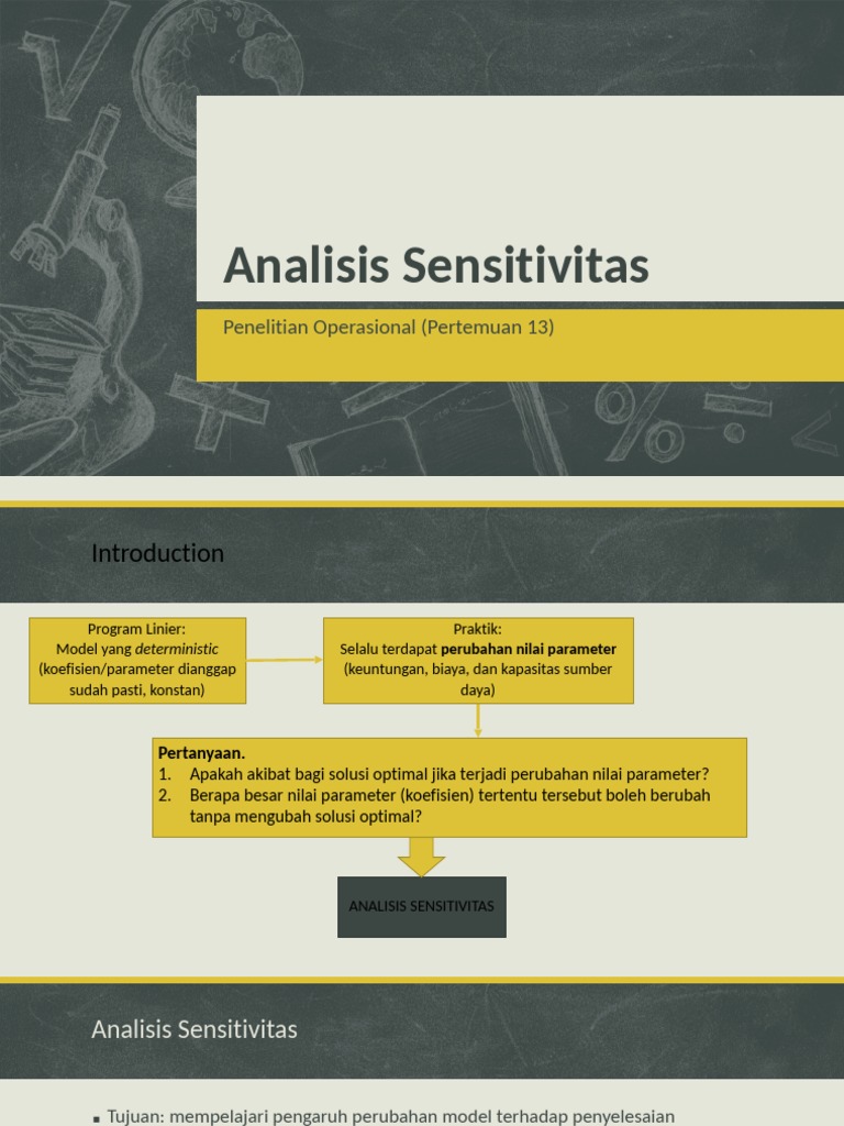 Sensitivity Analysis | PDF
