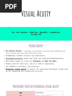 Snellen Chart Testing Procedure Guide | PDF | Visual Acuity | Visual System