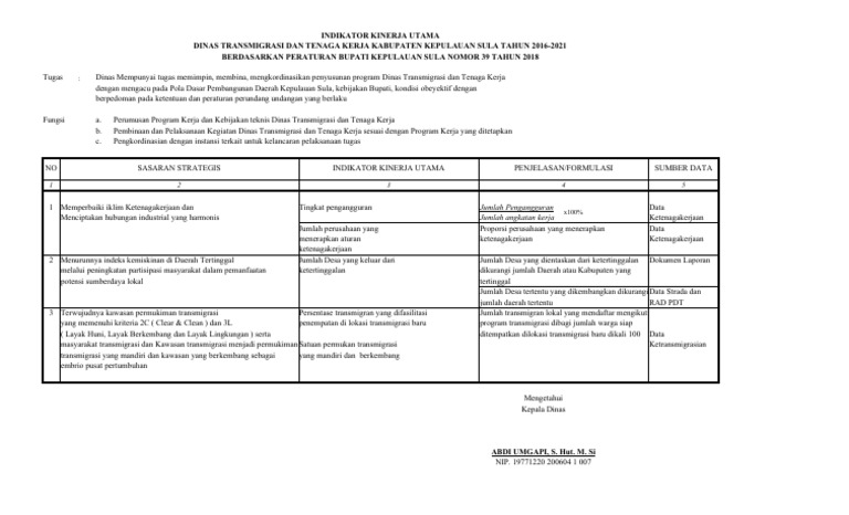 Indikator Kinerja Utama Iku | PDF