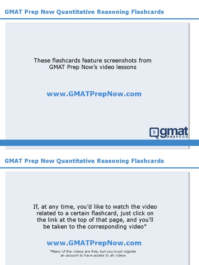 GMAT Math Flashcards by GMAT Prep Now | PDF | Arithmetic | Geometry