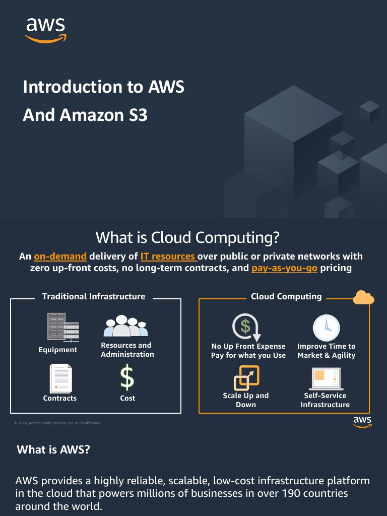AWS Introduction and S3 Overview | PDF | Amazon Web Services | Cloud ...