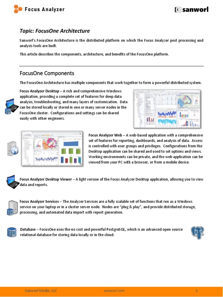 FocusOne Architecture Overview | PDF | Computer Cluster | Cloud Computing