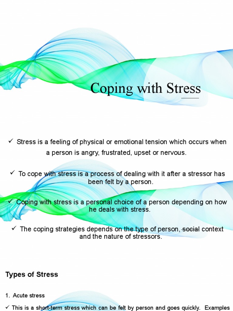 Effective Coping Strategies for Stress | PDF | Stress (Biology ...