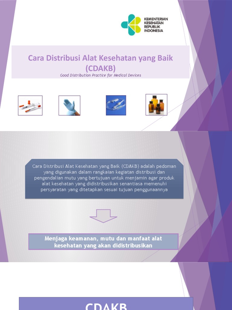 Cara Distribusi Alat Kesehatan Yang Baik (CDAKB) | PDF