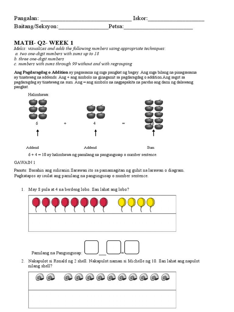 Math1 Q2 Week1 2 | PDF