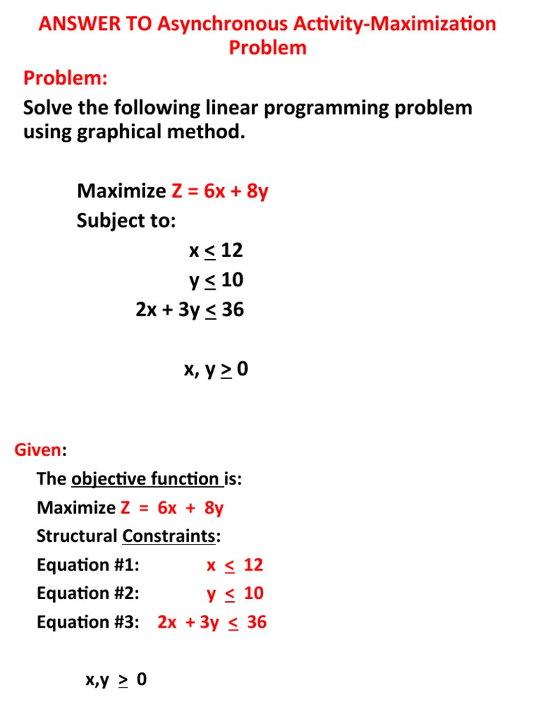Activity-Maximization Problem | PDF | Mathematical Optimization | Numerical Analysis