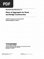 Aashto M - 43 | PDF