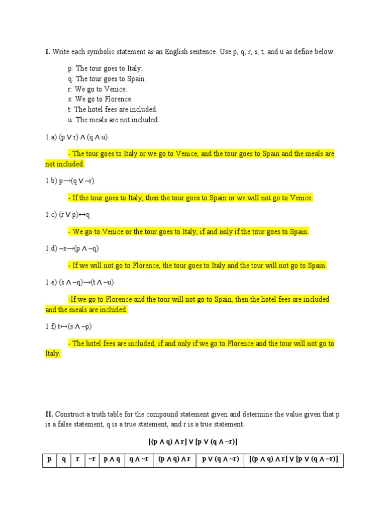 Logic Statements and Quantifiers 2 | PDF