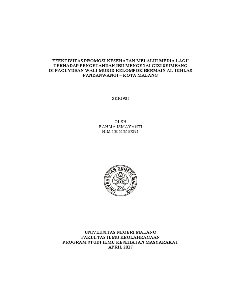 Skripsi Full Rahma (After Revisi) | PDF