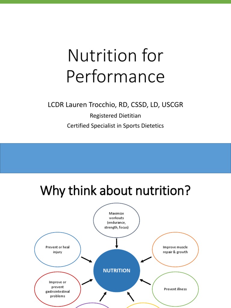 Nutrition For Performance: LCDR Lauren Trocchio, RD, CSSD, LD, USCGR ...