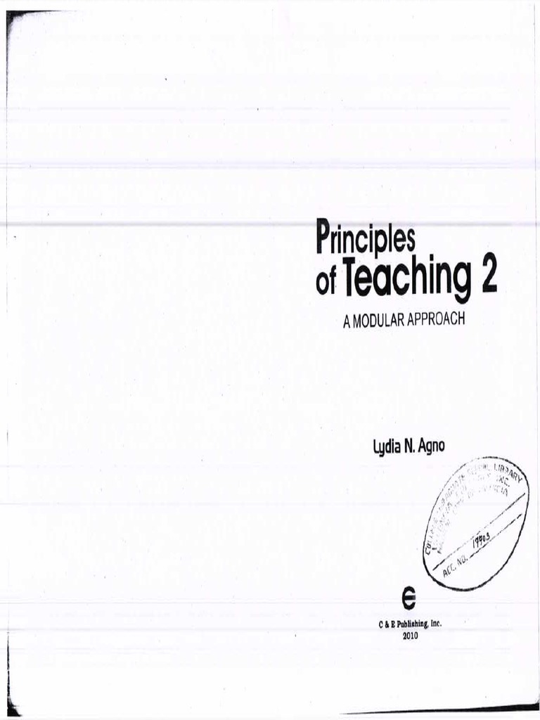 Principles of Teaching 2 Book Compressed | PDF