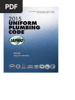 Uniform Plumbing Code | PDF | Plumbing