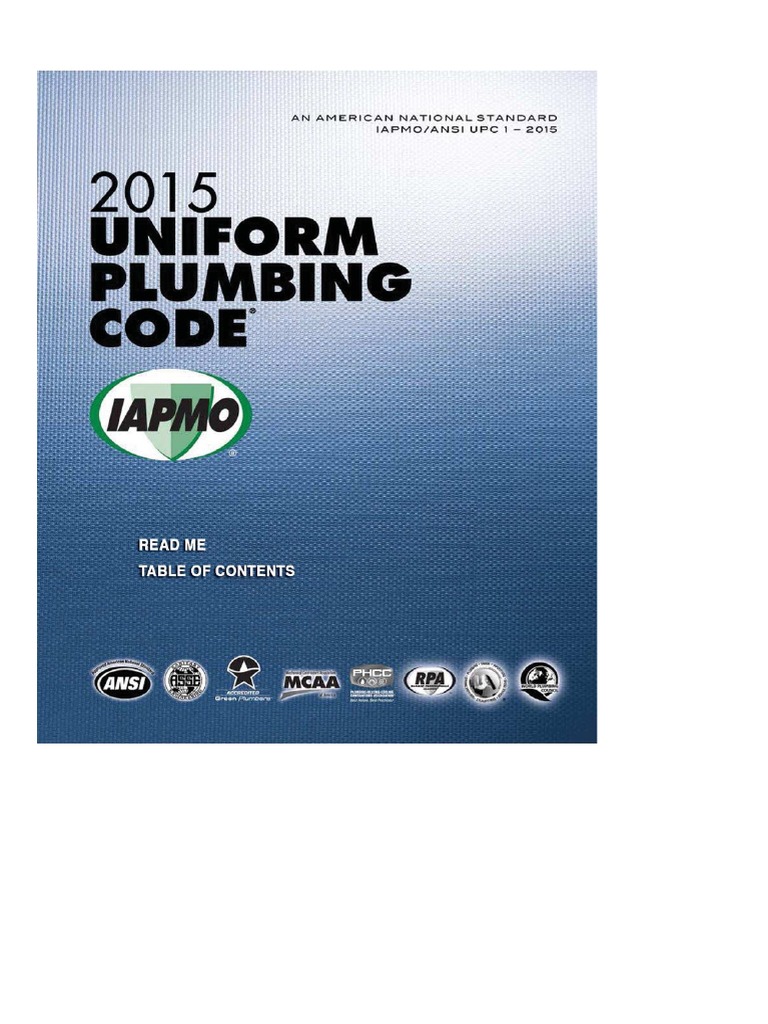 Uniform Plumbing Code 2015pdf | Download Free PDF | Storm Drain ...
