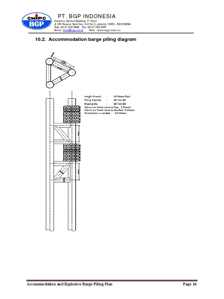 Explosive and Accommodation Barge Piling Plan - JHC - 10.2 ...