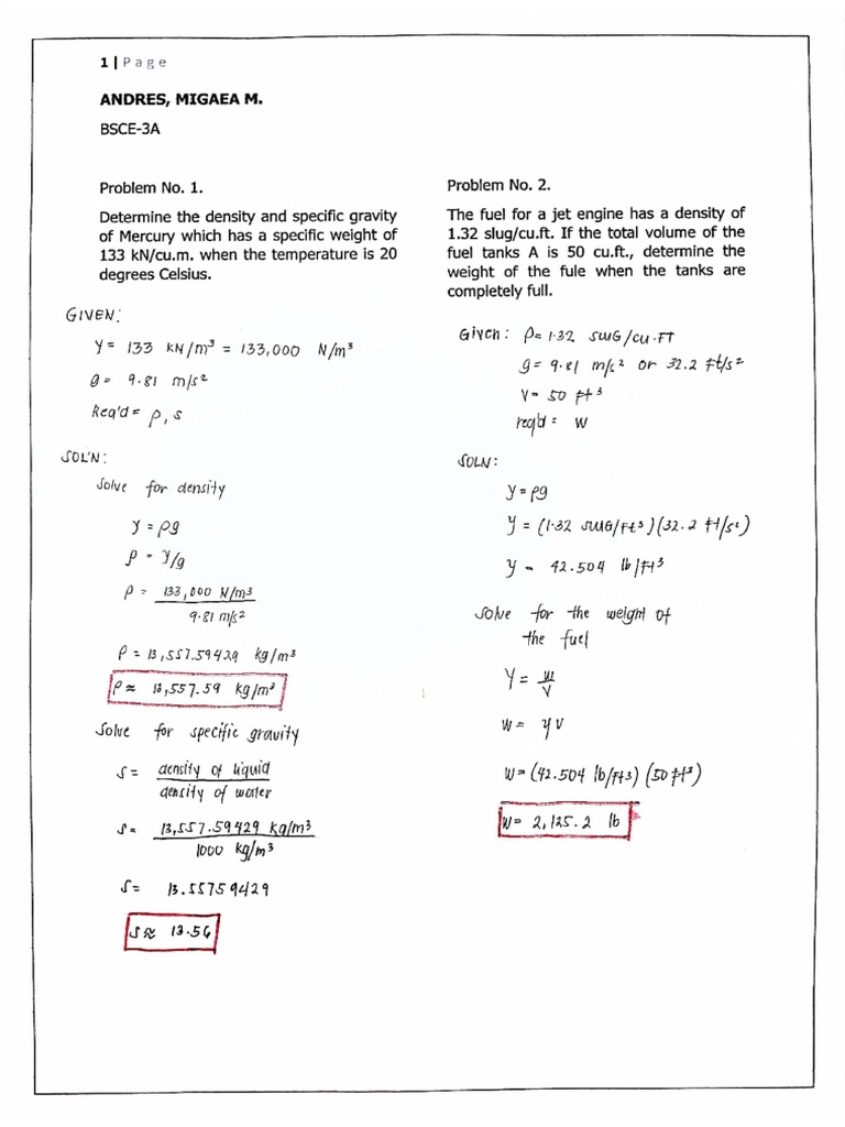 Andre Migaea Bsce 3a Practice Problem No.1 | PDF