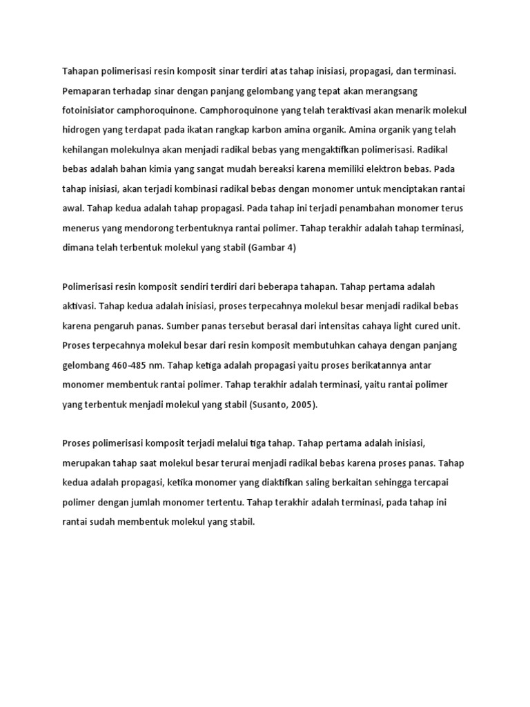 Tahapan Polimerisasi | PDF