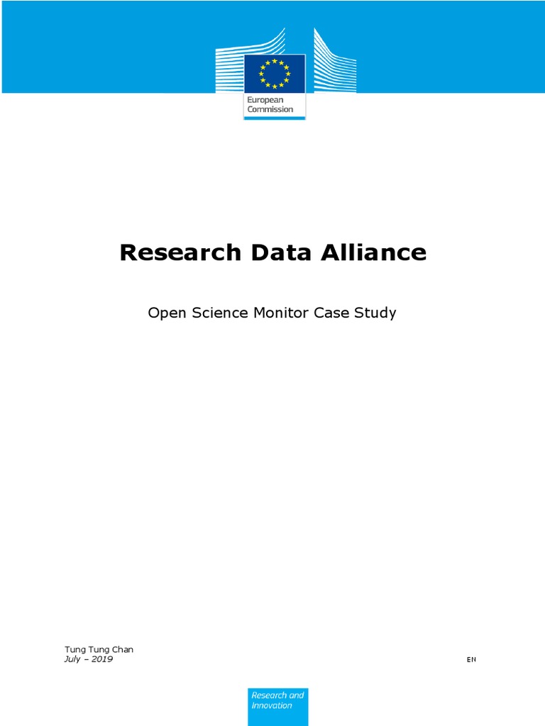 Research Data Alliance: Open Science Monitor Case Study | PDF ...