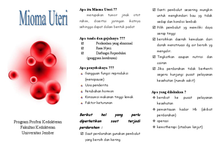 Leaflet Mioma Uteri | PDF