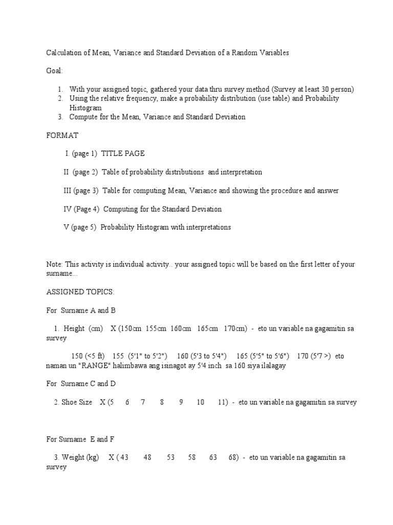 Guide For ILS Statistics and Probabilities | PDF | Standard Deviation ...