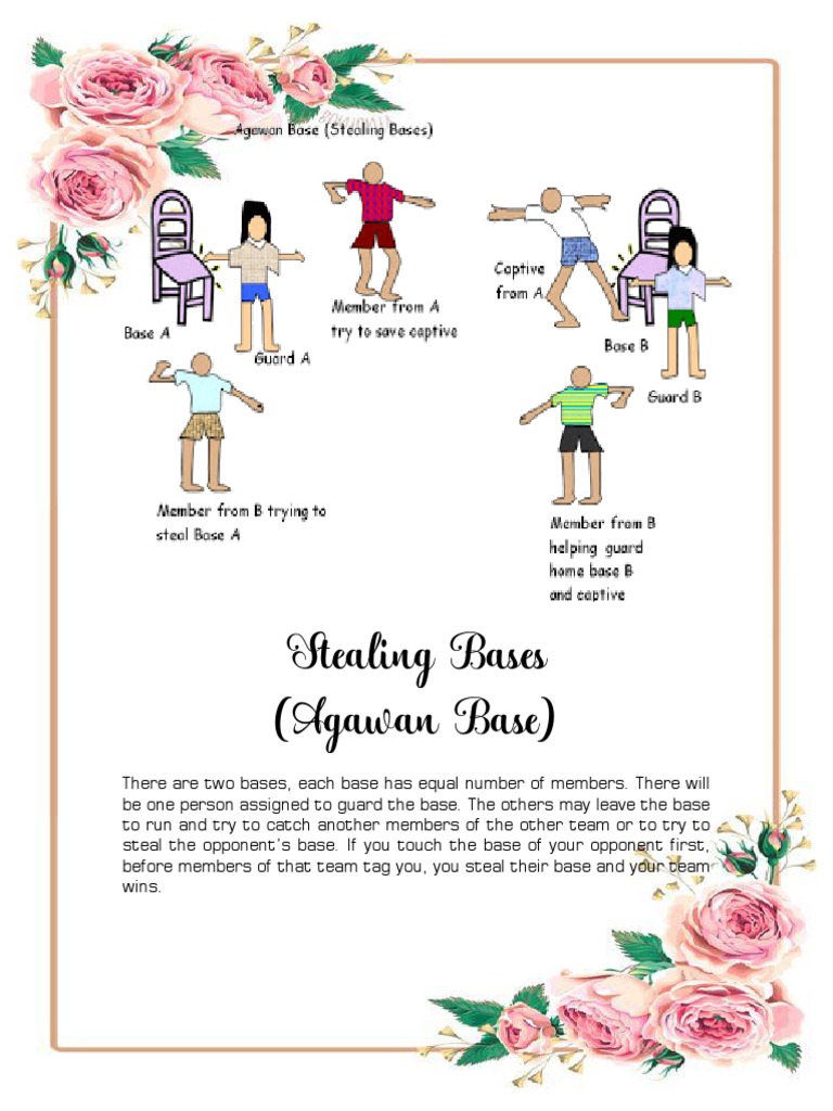 Stealing Bases (Agawan Base) | PDF | Teams | Sport Variants