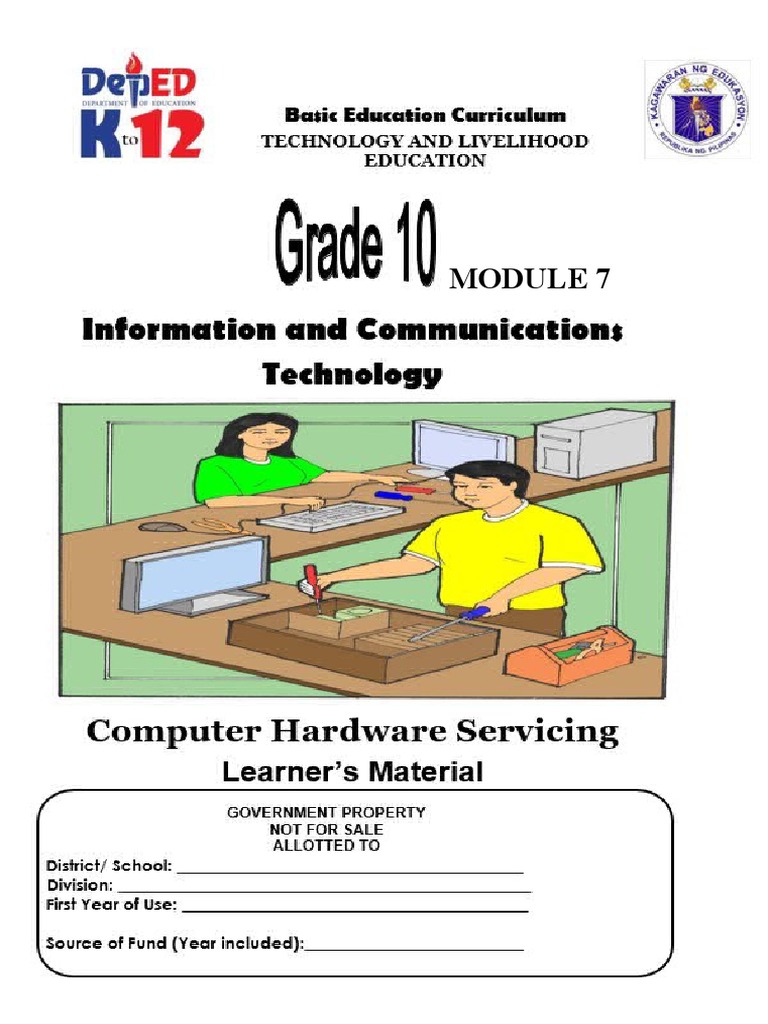 TLE-ICT-Computer-Hardware-Servicing-LM Module 3RD QUARTER M7 | PDF ...