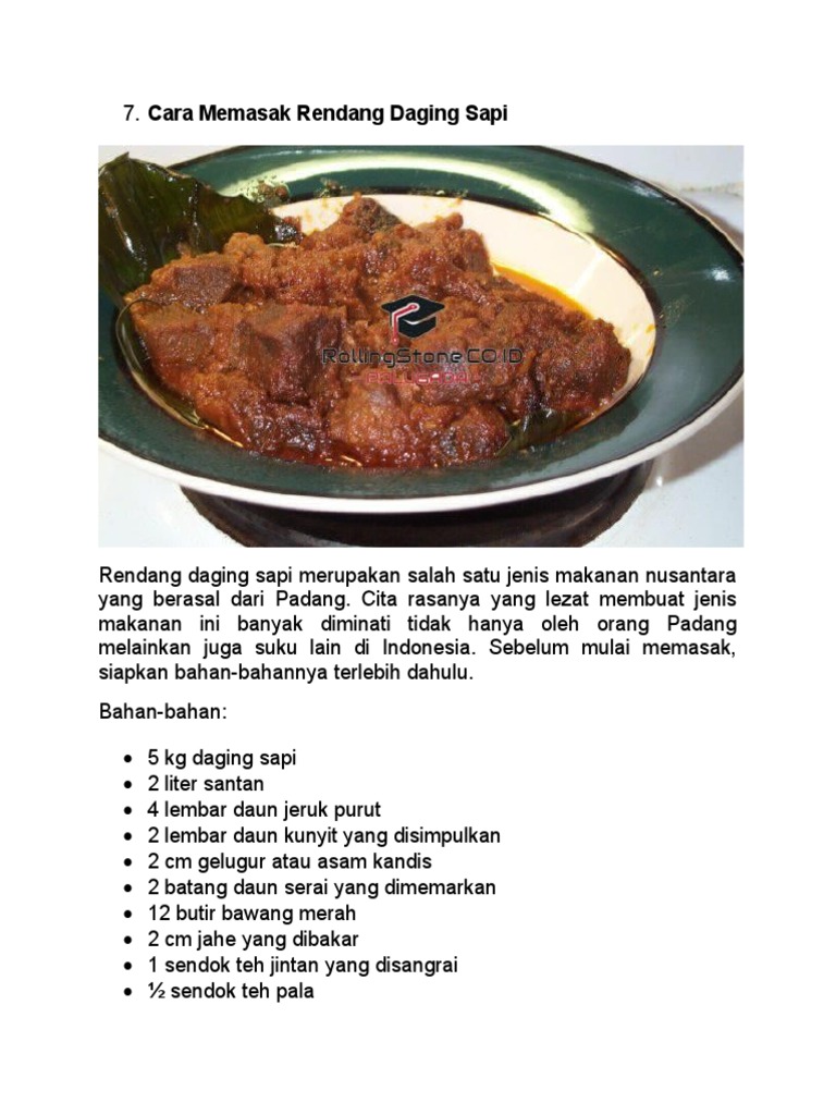 Contoh Teks Prosedur | PDF | Memasak, Makanan, & Anggur