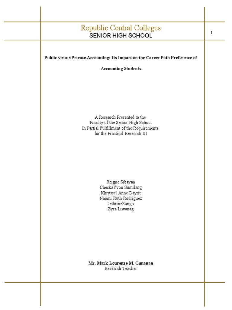 Public vs Private Accounting Impact | PDF | Certified Public Accountant ...