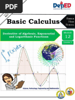 Basic Calculus Activity Sheet Quarter 3 - Melc 5 | PDF | Function (Mathematics) | Logarithm
