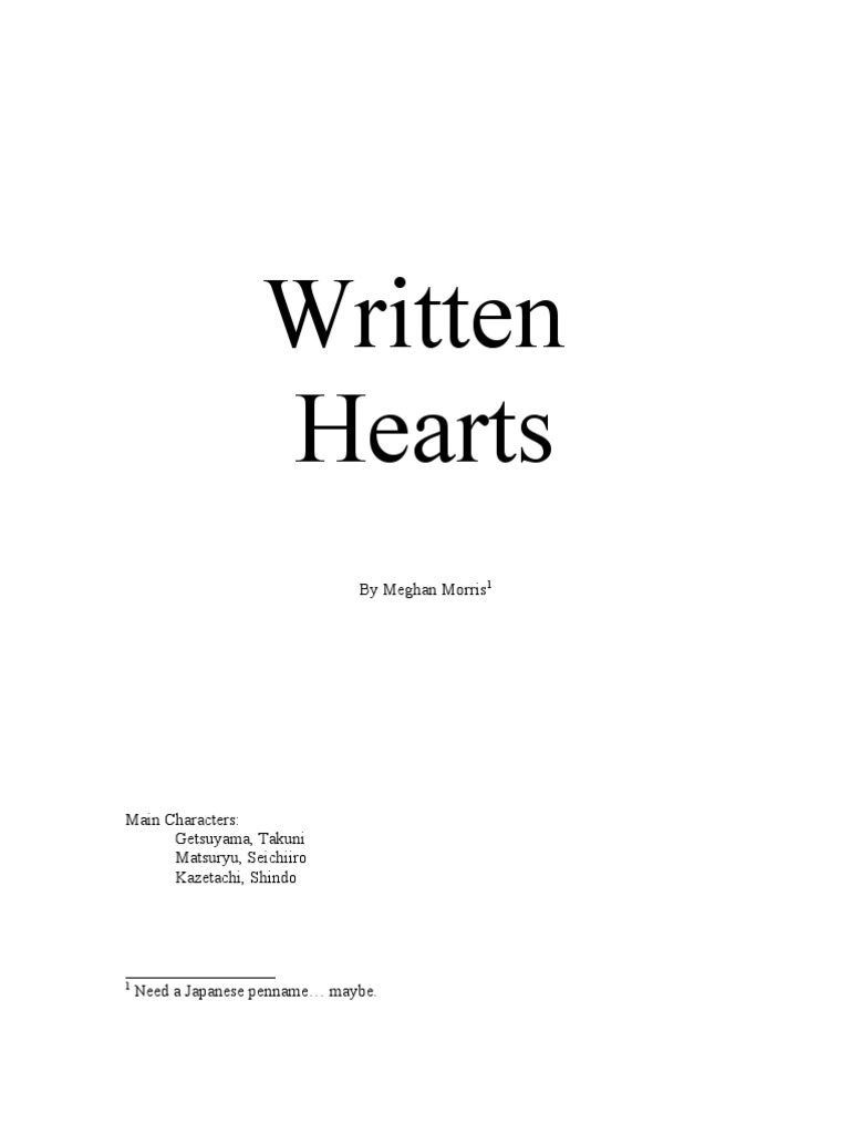 "Written Hearts: A Tale of Love and Books" | PDF | Glasses | Clothing