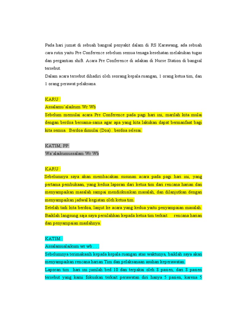 Dialog Role Play | PDF