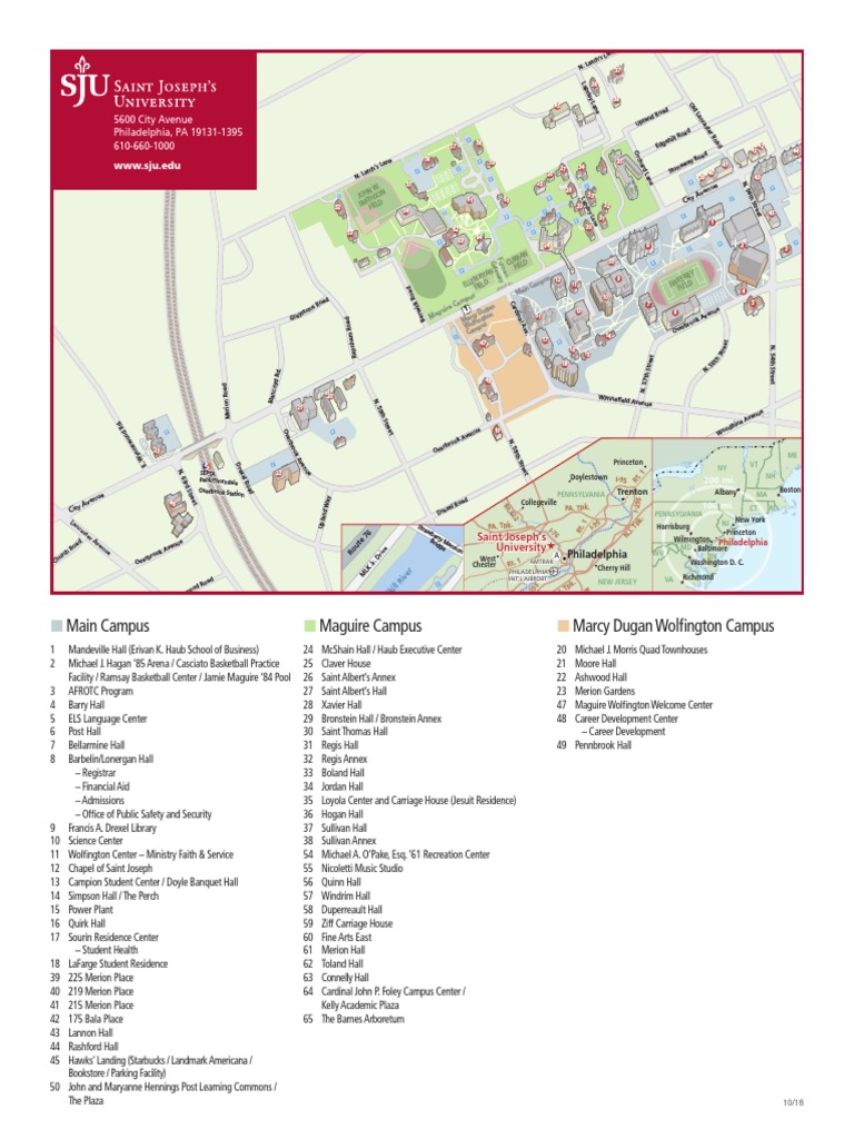 Main Campus Maguire Campus Marcy Dugan Wolfington Campus: WWW - Sju.edu ...