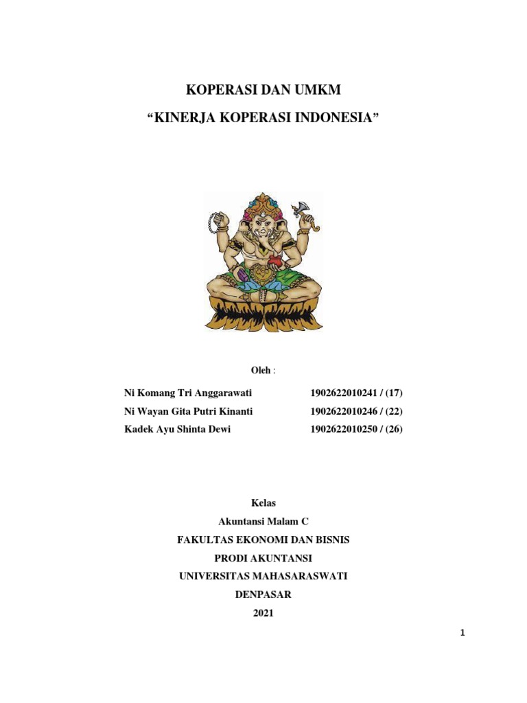 Kinerja Koperasi Indonesia | PDF