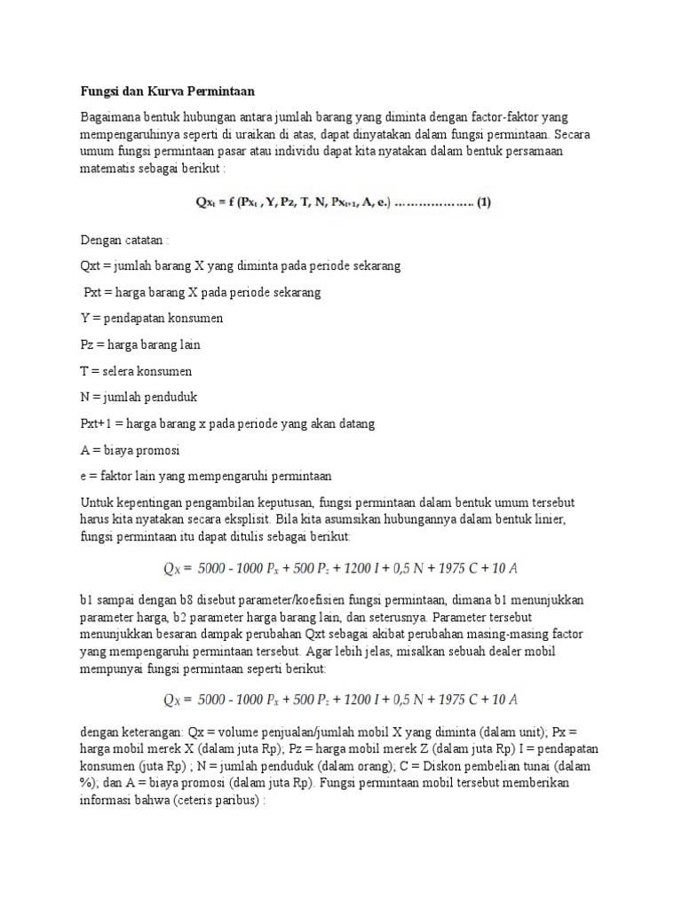 Fungsi Dan Kurva Dewi | PDF | Bisnis | Hukum