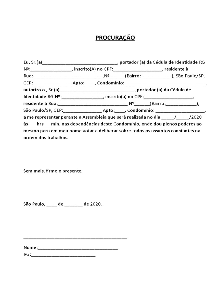 Modelo Procuracao | PDF