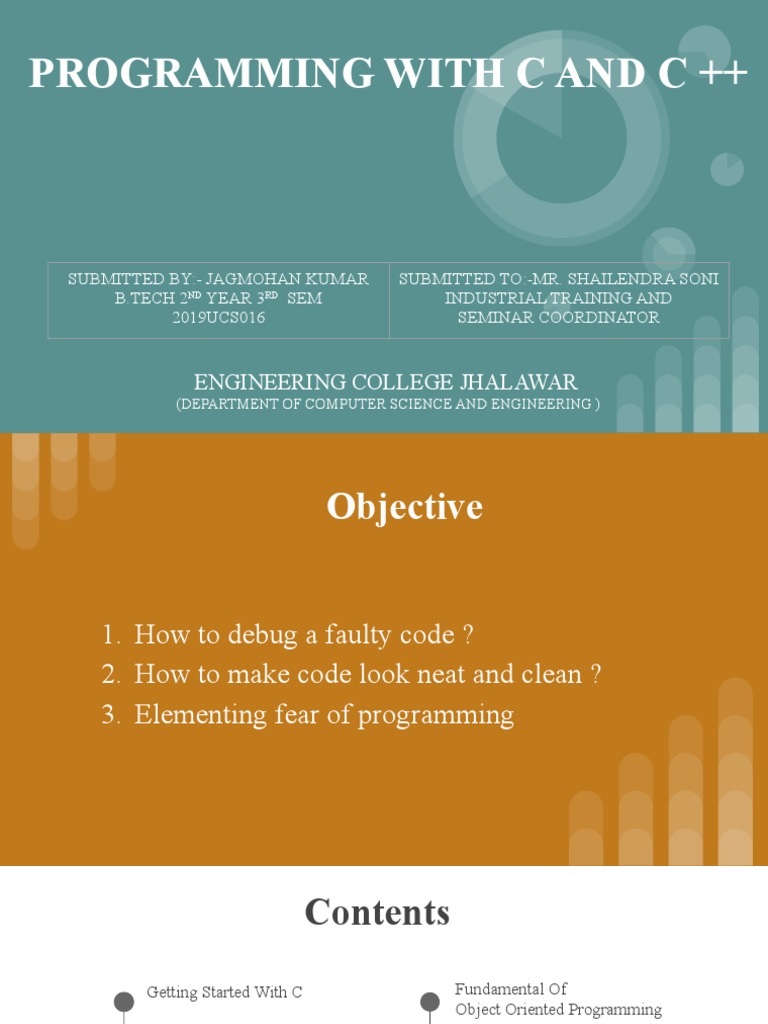 Training Report On C and C++ | PDF | C++ | Pointer (Computer Programming)