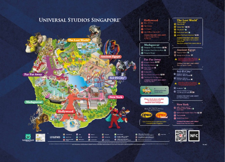 RWS Universal Studios Singapore Park Map | PDF