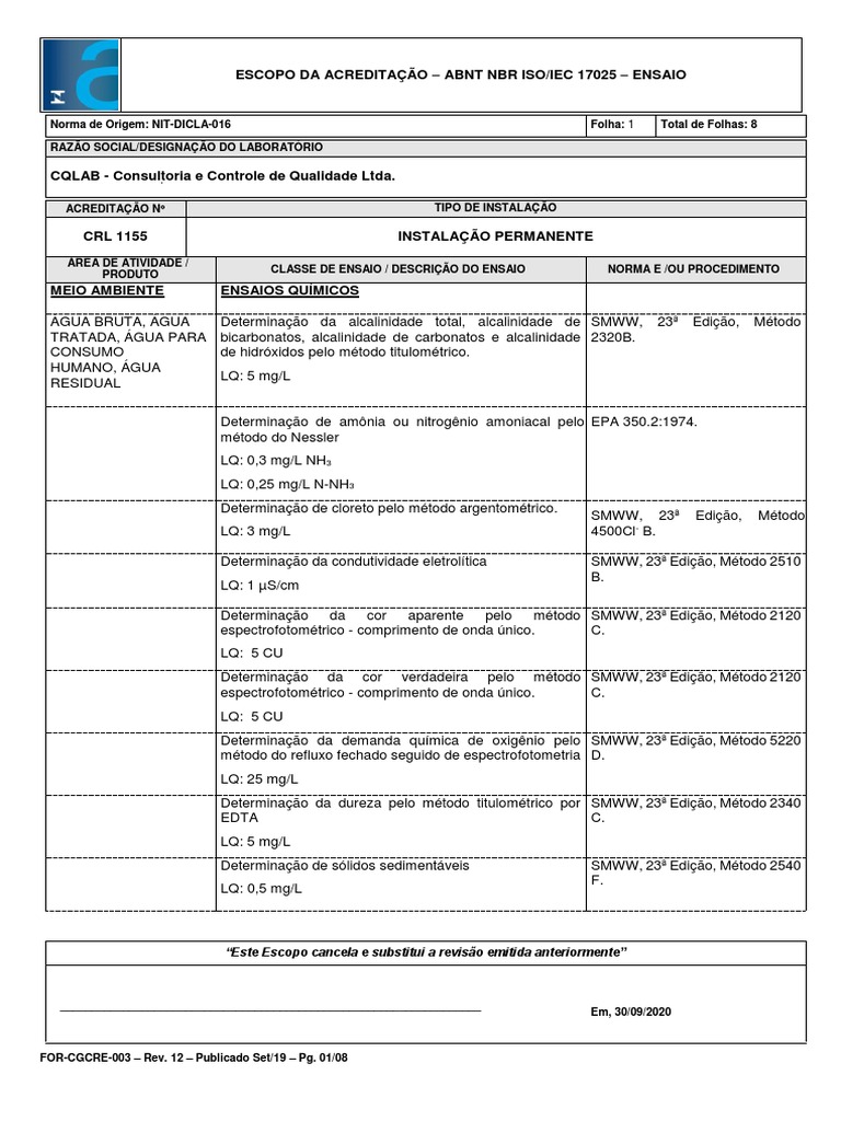 SMWW, 23 Edição 2017 | PDF | Alcalinidade | Alimentos