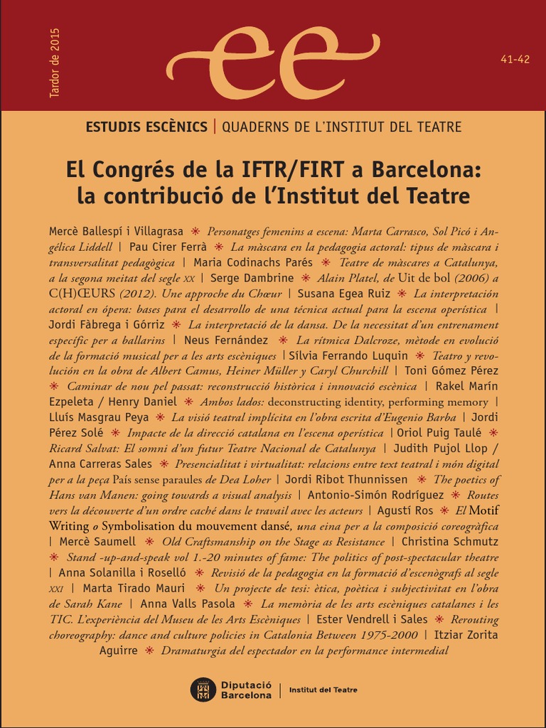 El Congrés de La Iftr/Firt A Barcelona: La Contribució de L'Institut ...