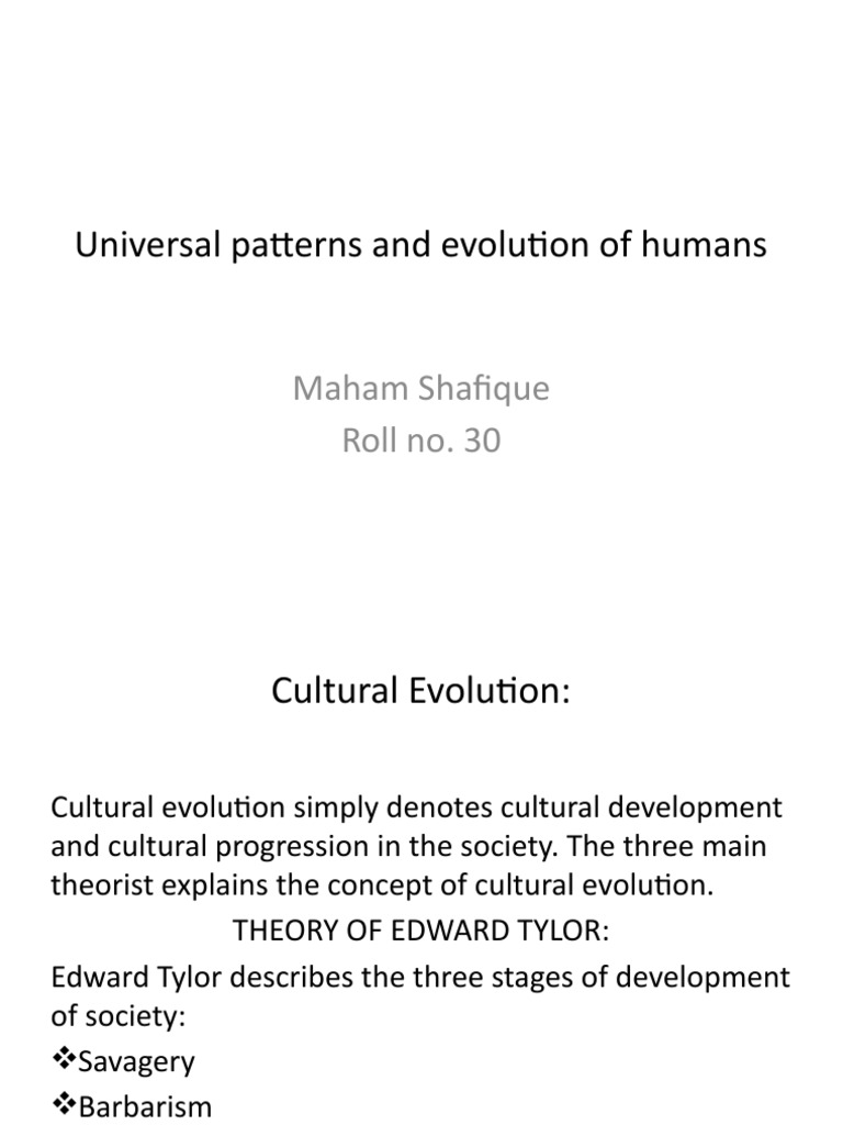 Cultural Evolution Theories Explained | PDF